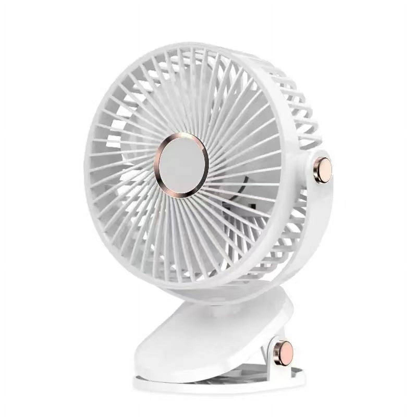 Clip on Fan，Small Quiet Fan with Adjustable Clamp for Office Dorm Baby ...