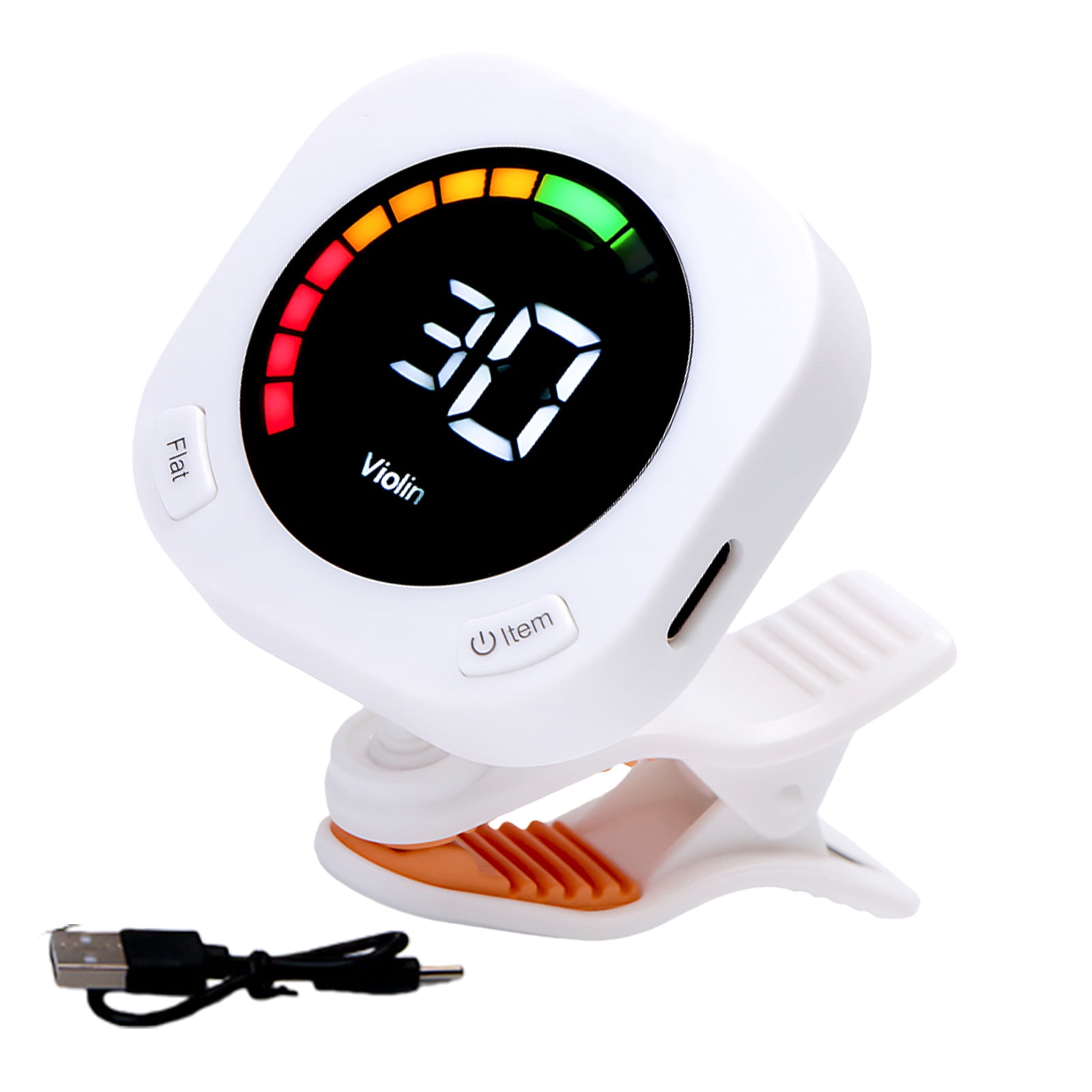 Clip on Guitar Tuner 360 Degree Rotating Digital Electronic Tuner ...