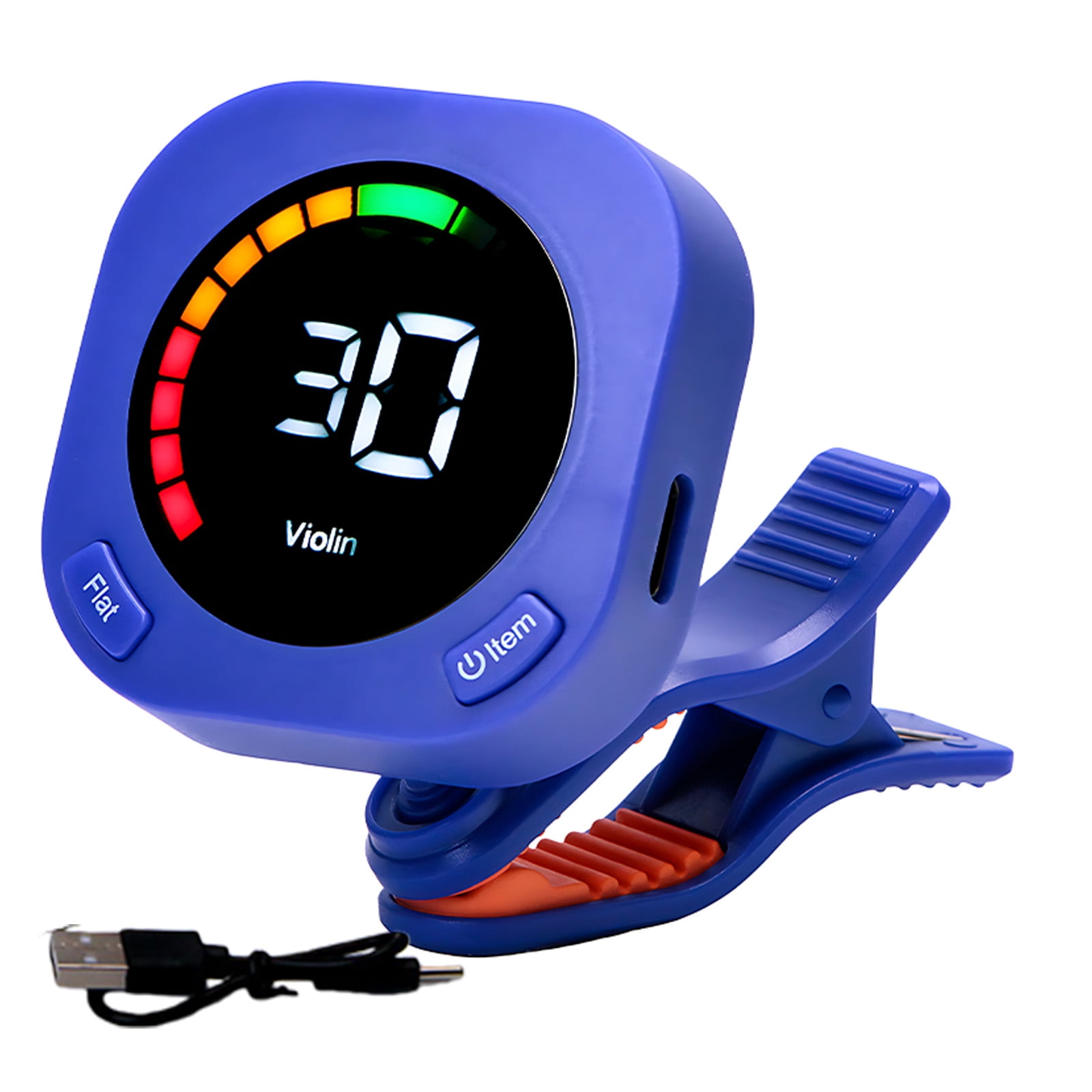 Clip on Guitar Tuner 360 Degree Rotating Digital Electronic Tuner ...