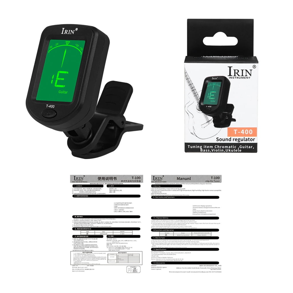 Clip on Guitar Tuner 360 Degree Rotating Digital Electronic Tuner Easy ...