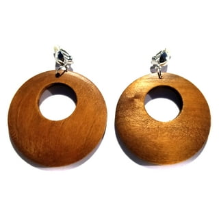 Brown Hoop Earrings