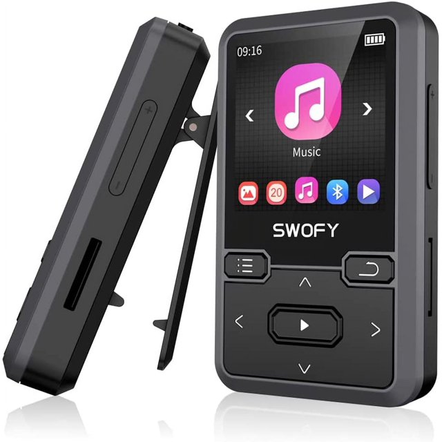 Portable Clip-on Bluetooth MP3 Player with FM Radio, Recording ...