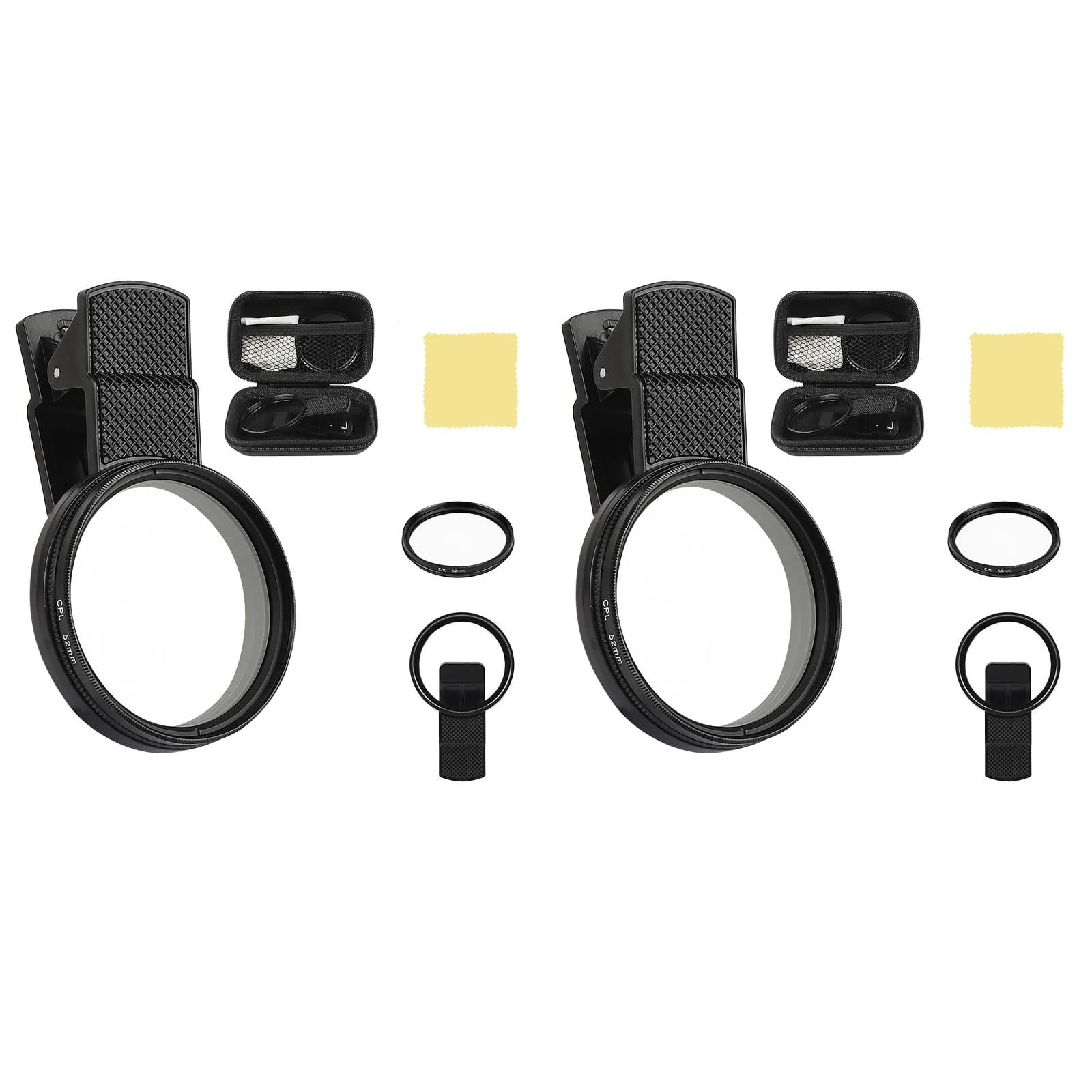 52mm Cylindrical Polarizer Filter with Neutral Density Clip-on Design ...