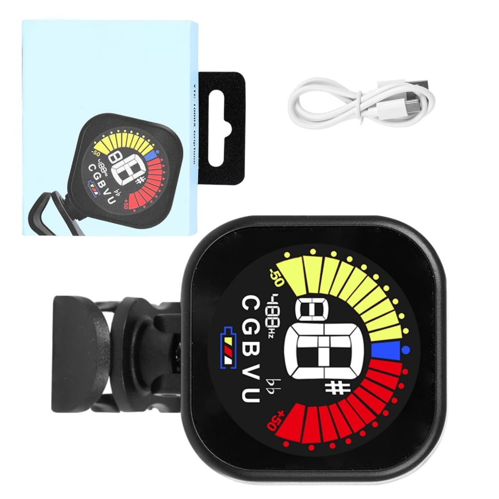 Clip on Rotating Guitar Tuner Electric Guitar Tuner Universals Digital ...