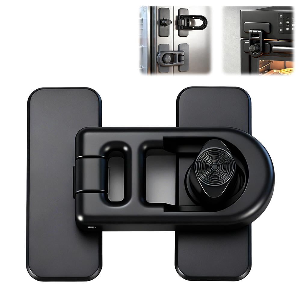 Clip-on Safety Lock, 3x2.5 Inch ABS Childproof Cabinet Lock, Two-Step ...