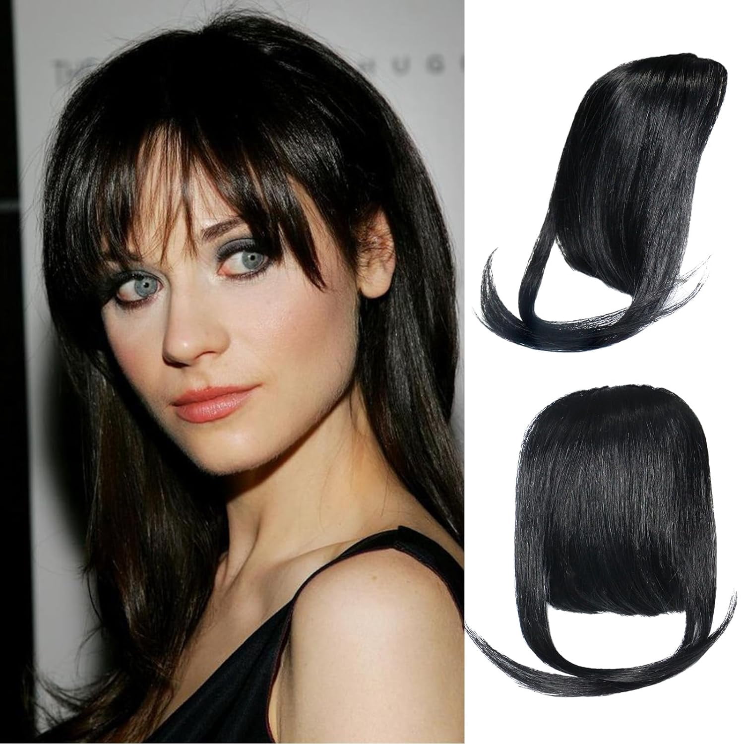 Clip on Wispy Bangs-Real Human Hair Clip in Bangs Hairpieces Ash Blonde ...