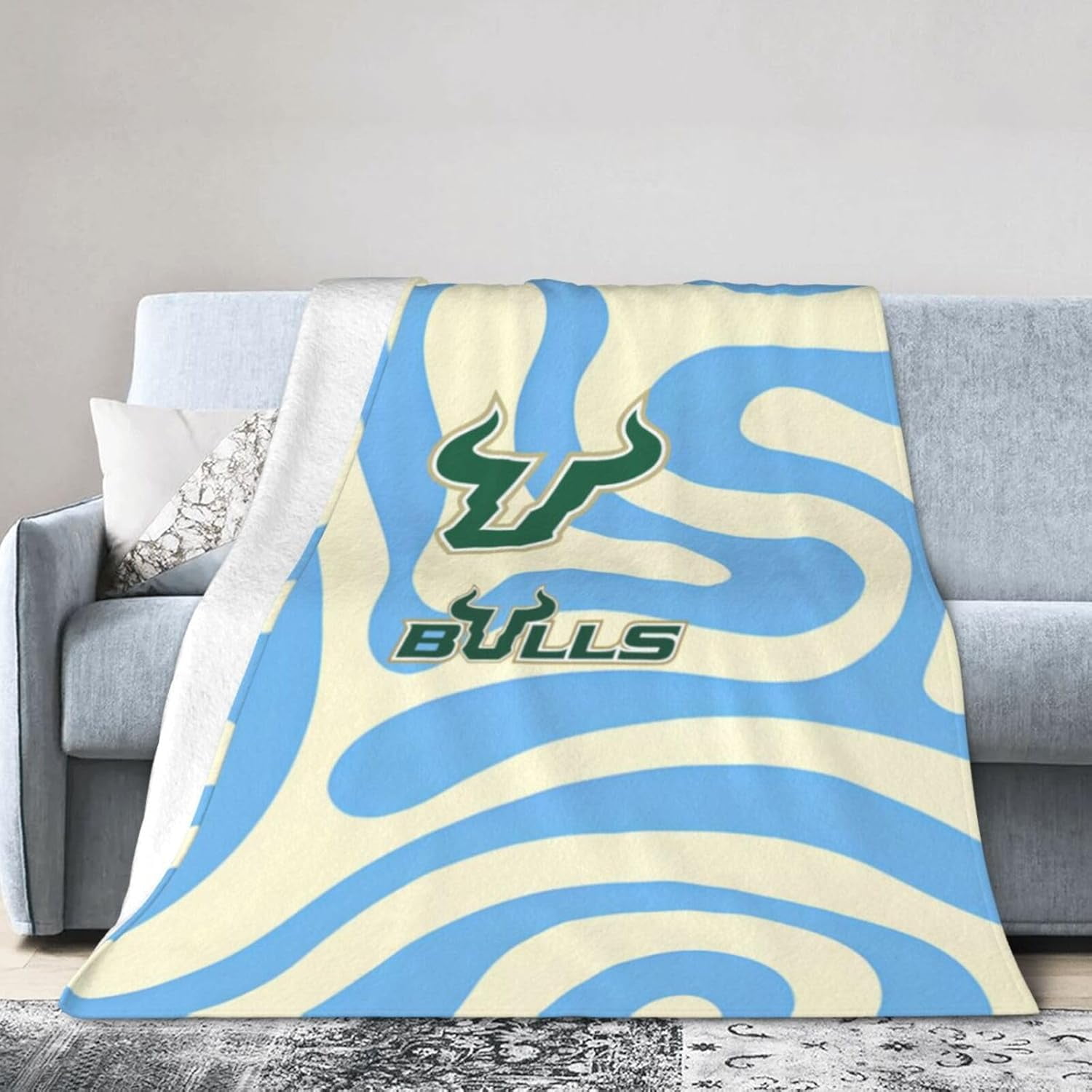 Clipart USF Bulls Logo Ultra-Soft Micro Fleece Blanket Soft Comfortable ...