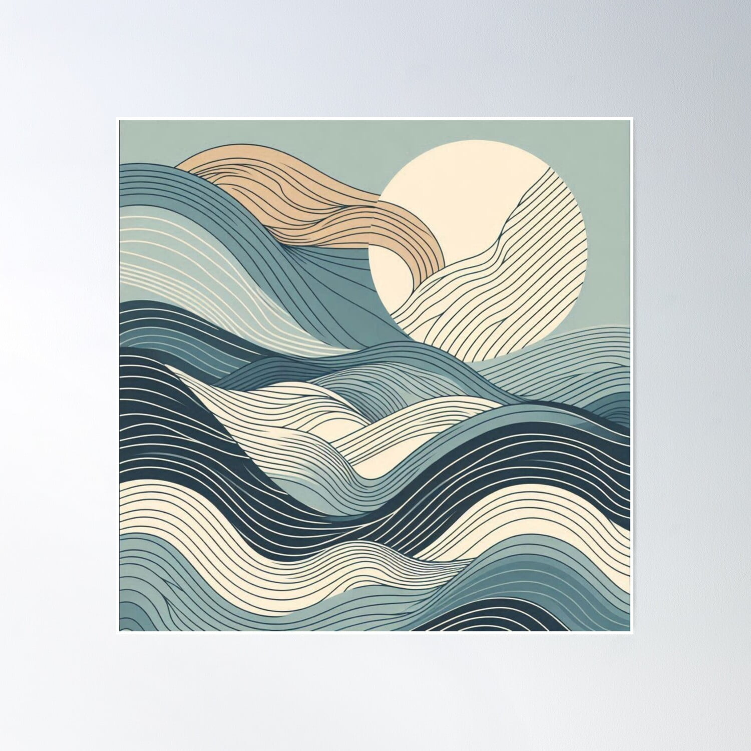 Clipatr: Vector Graphic Of Flowing Wave Patterns In Soothing Color ...