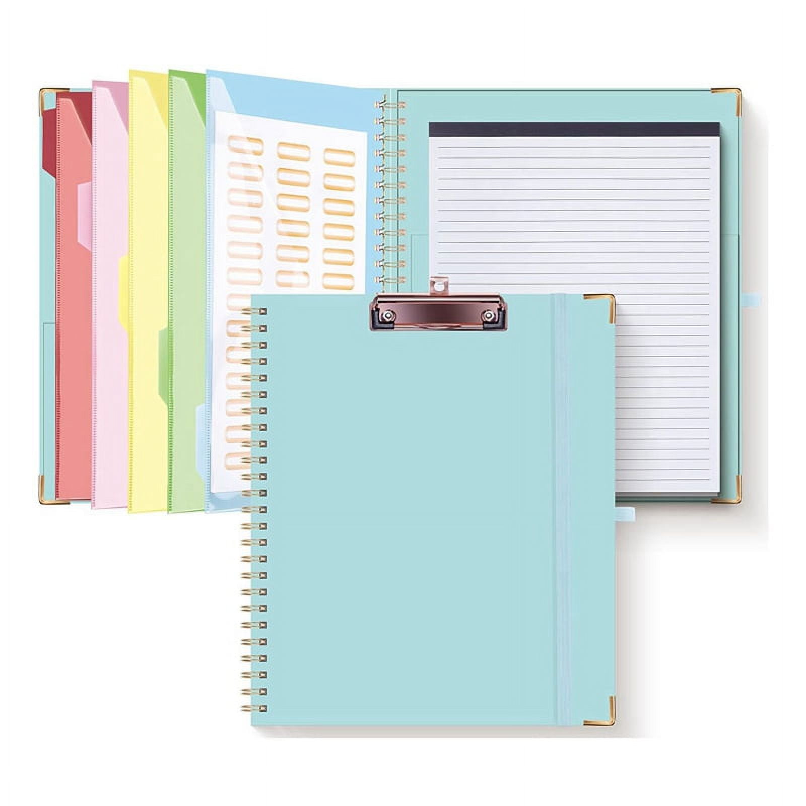 Clipboard, 5 Dividers with 10 Pockets, Form Holders & Clipboards, Blue ...
