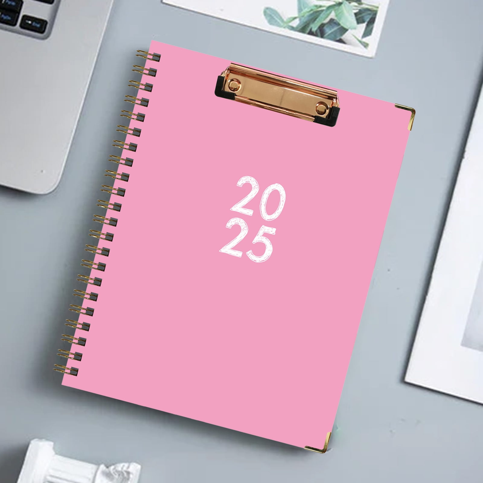 Clipboard A4 Notebook 2025 English Notepad Coil Diary Planner Work Sports Schedule - Walmart.com