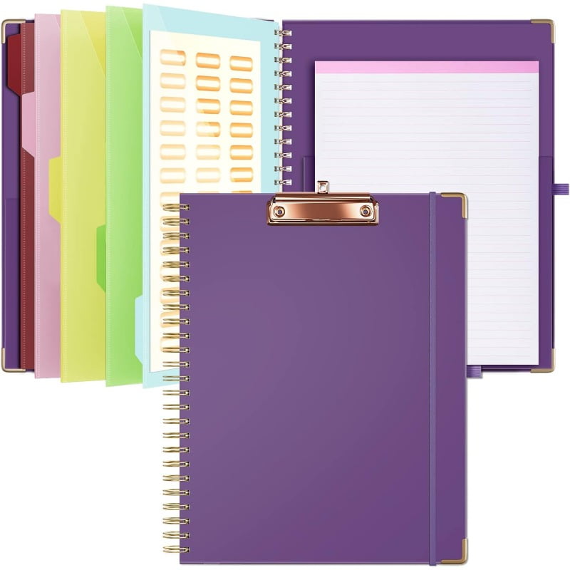 Clipboard Folio with Notepad for Letter Size, Clipboard Folder with ...