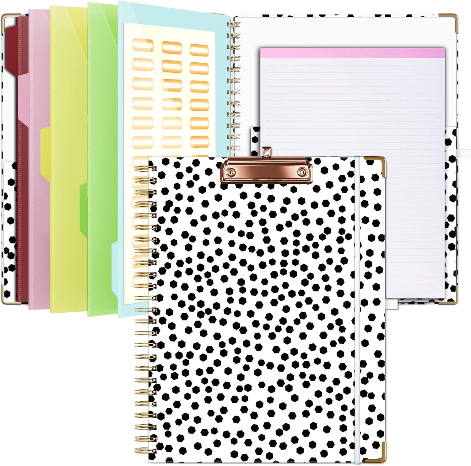 Clipboard Folio with Notepad for Letter Size, Clipboard Folder with ...