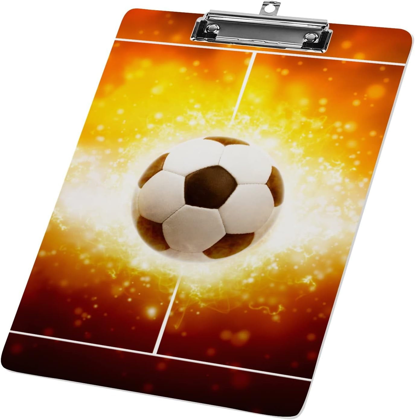 Clipboard Nursing Burning Soccer Ball Acrylic Clip Board with Low ...