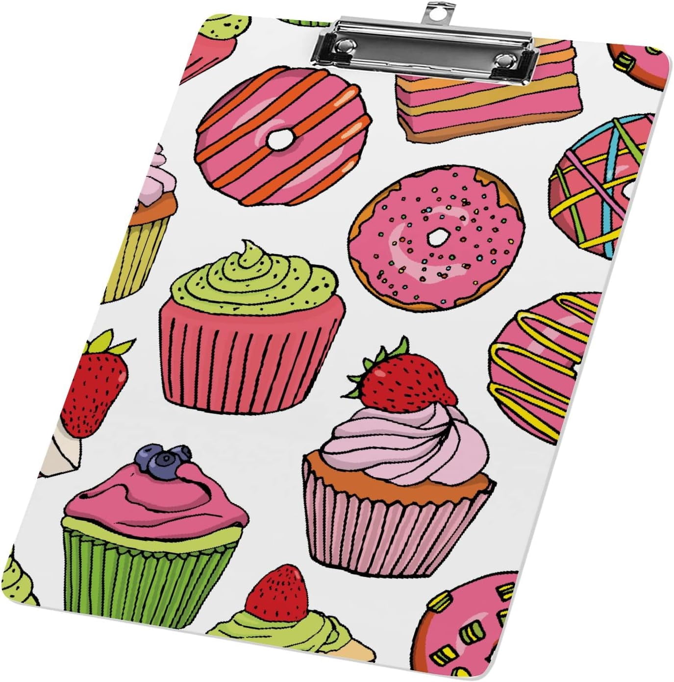 Clipboard Nursing Delicious Cupcakes and Donuts Acrylic Clip Board with ...