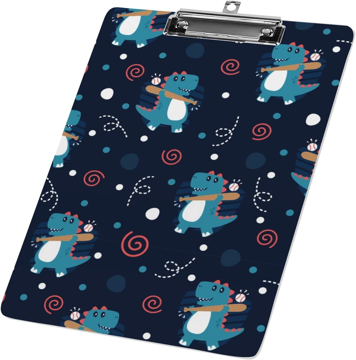 Clipboard Nursing Dinosaur Baseball Cartoon Acrylic Clip Board with Low ...