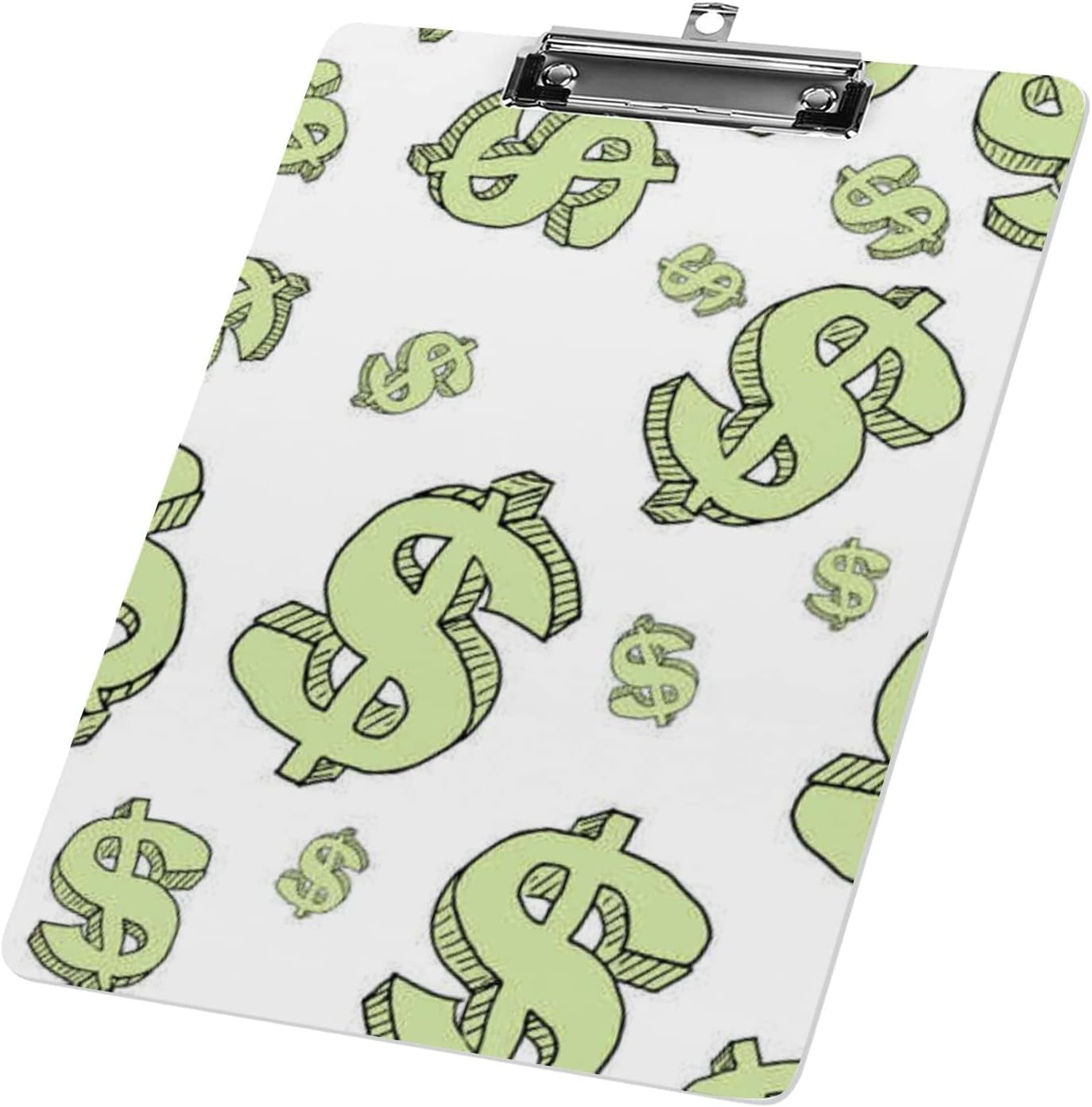 Clipboard Nursing Dollar Print Acrylic Clip Board with Low Profile ...