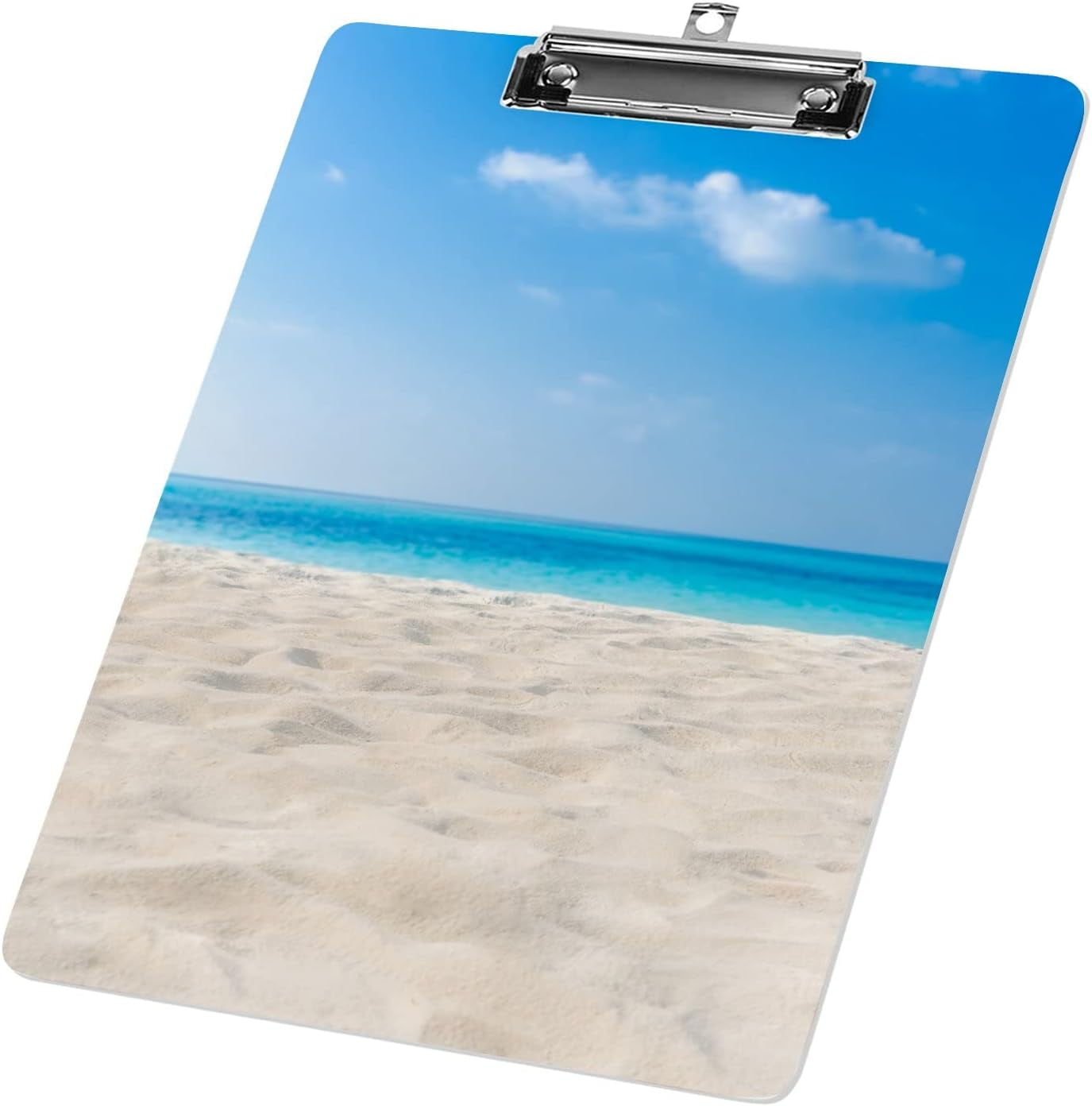 Clipboard Nursing Empty Tropical Beach Acrylic Clip Board with Low ...