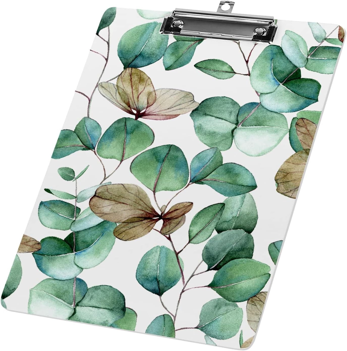 Clipboard Nursing Green Eucalyptus Leaves Acrylic Clip Board with Low ...