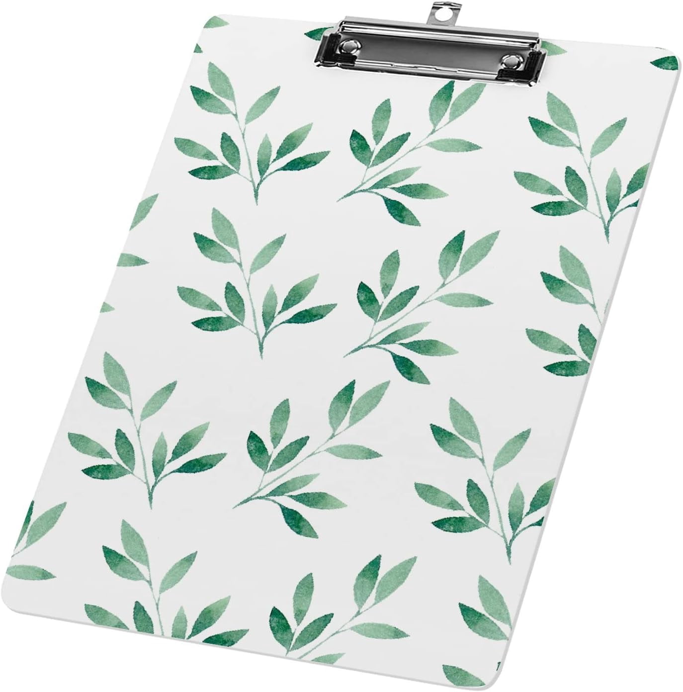 Clipboard Nursing Green Leaf Botanical Acrylic Clip Board with Low ...