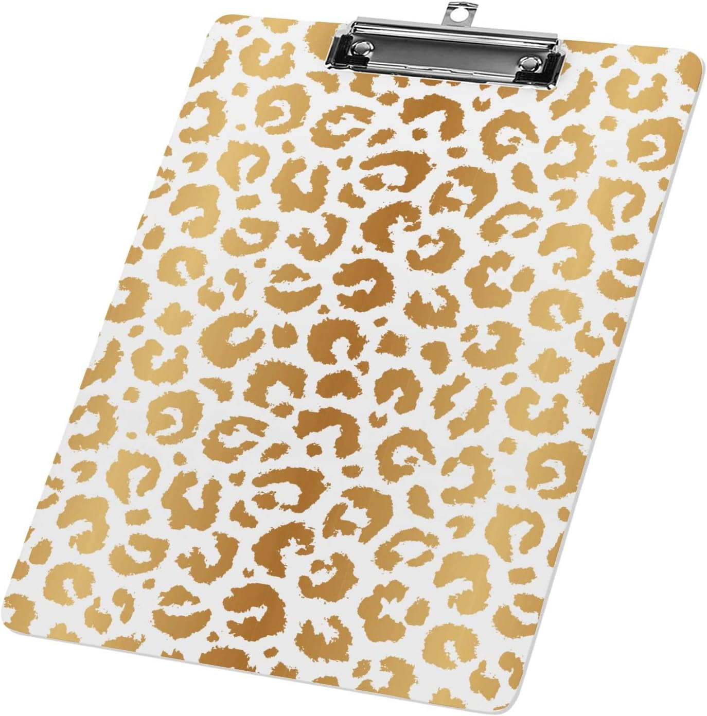 Clipboard Nursing Leopard Gold Acrylic Clip Board with Low Profile ...