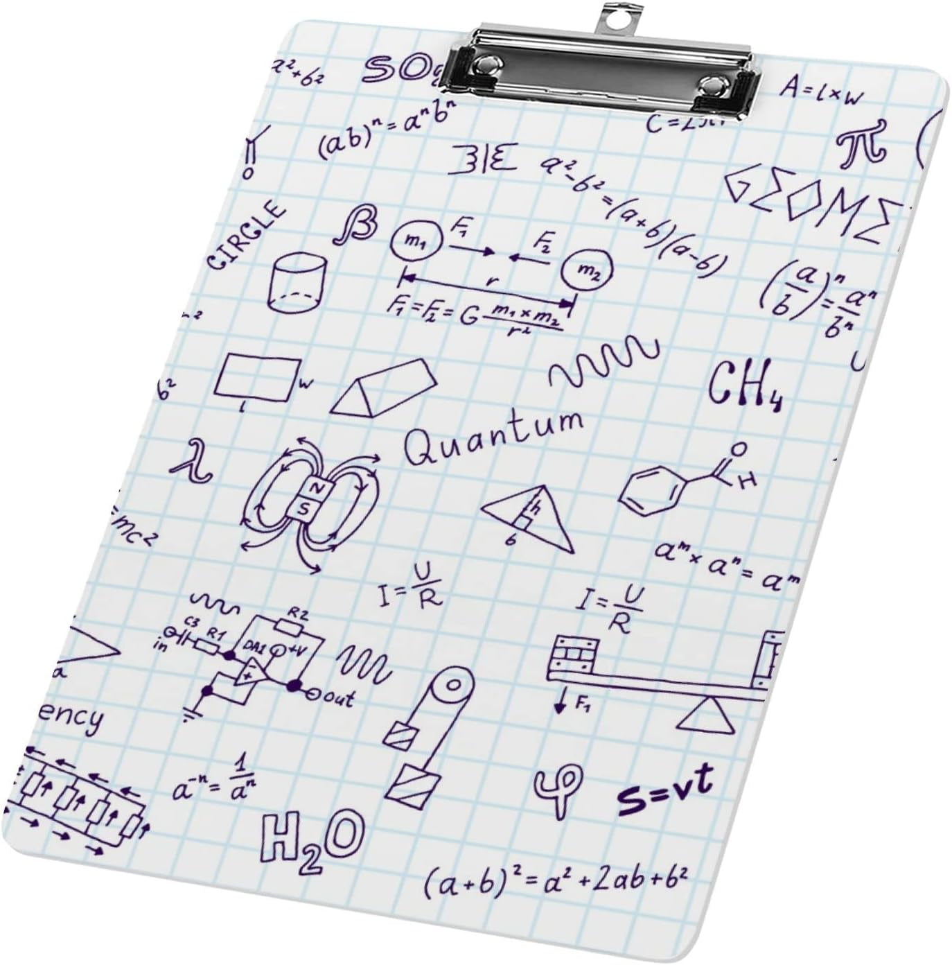 Clipboard Nursing Math Formulas Acrylic Clip Board with Low Profile ...