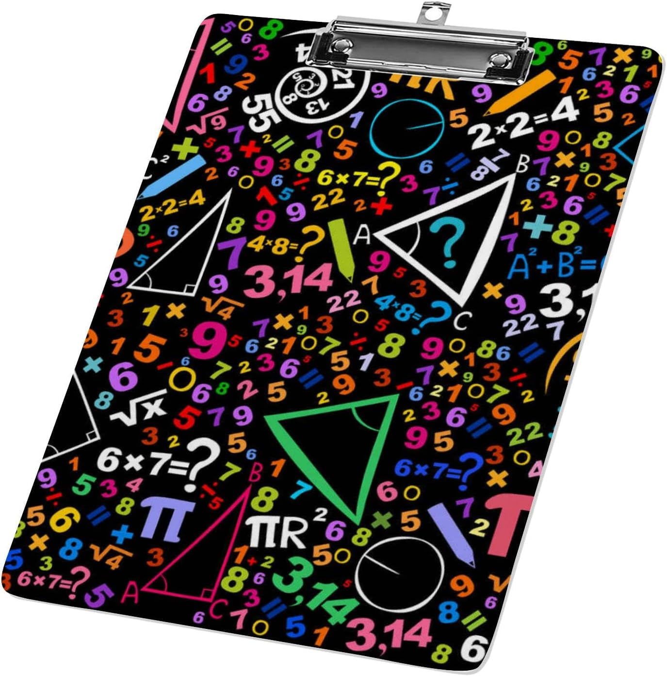 Clipboard Nursing Mathematics Math Formulas Doodles Colorful Acrylic ...