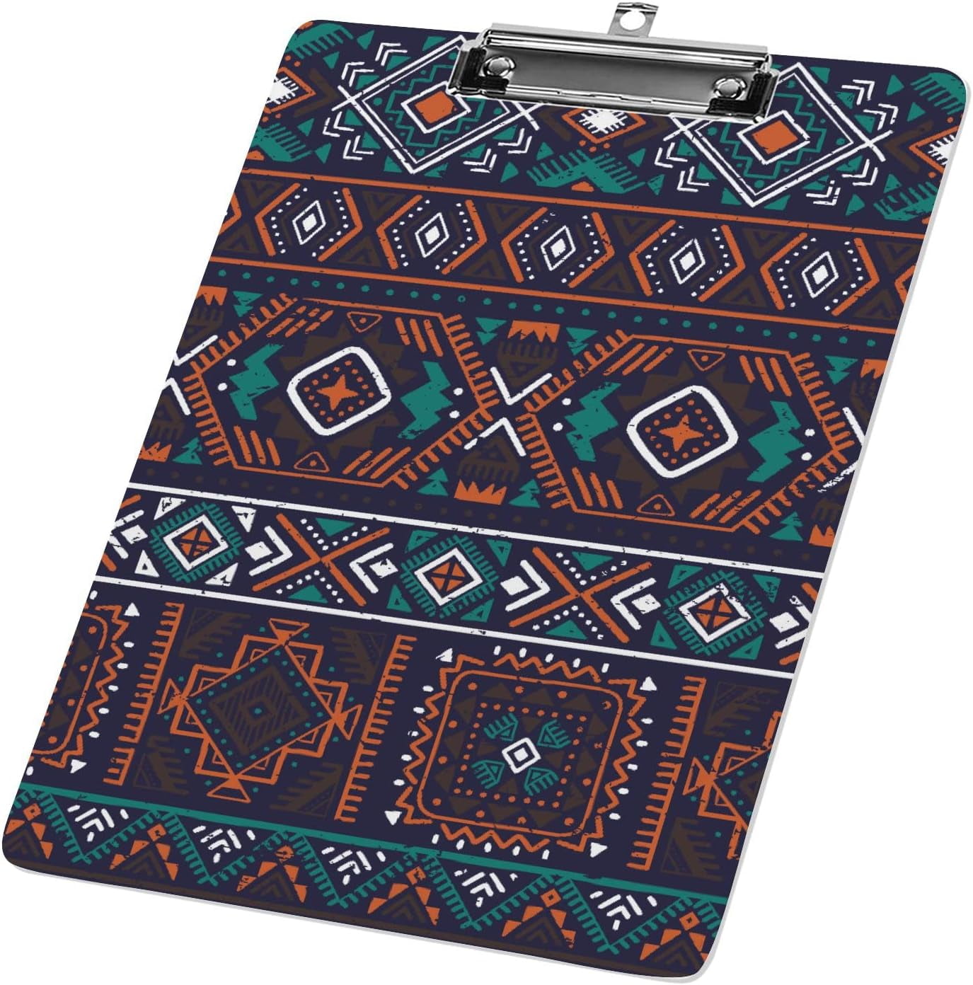 Clipboard Nursing Multicolor Tribal Aztec Acrylic Clip Board with Low ...