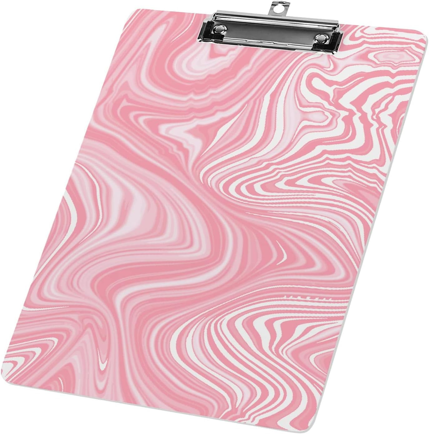 Clipboard Nursing Pastel Pink Marble Acrylic Clip Board with Low ...