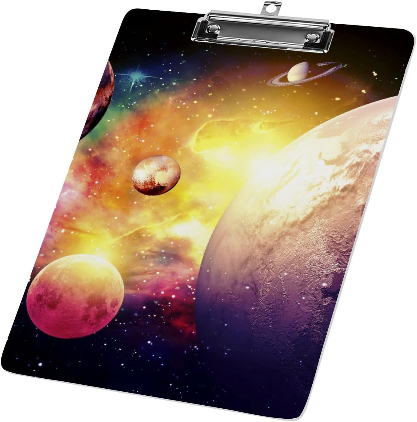 Clipboard Nursing Planets Galaxy Acrylic Clip Board with Low Profile ...