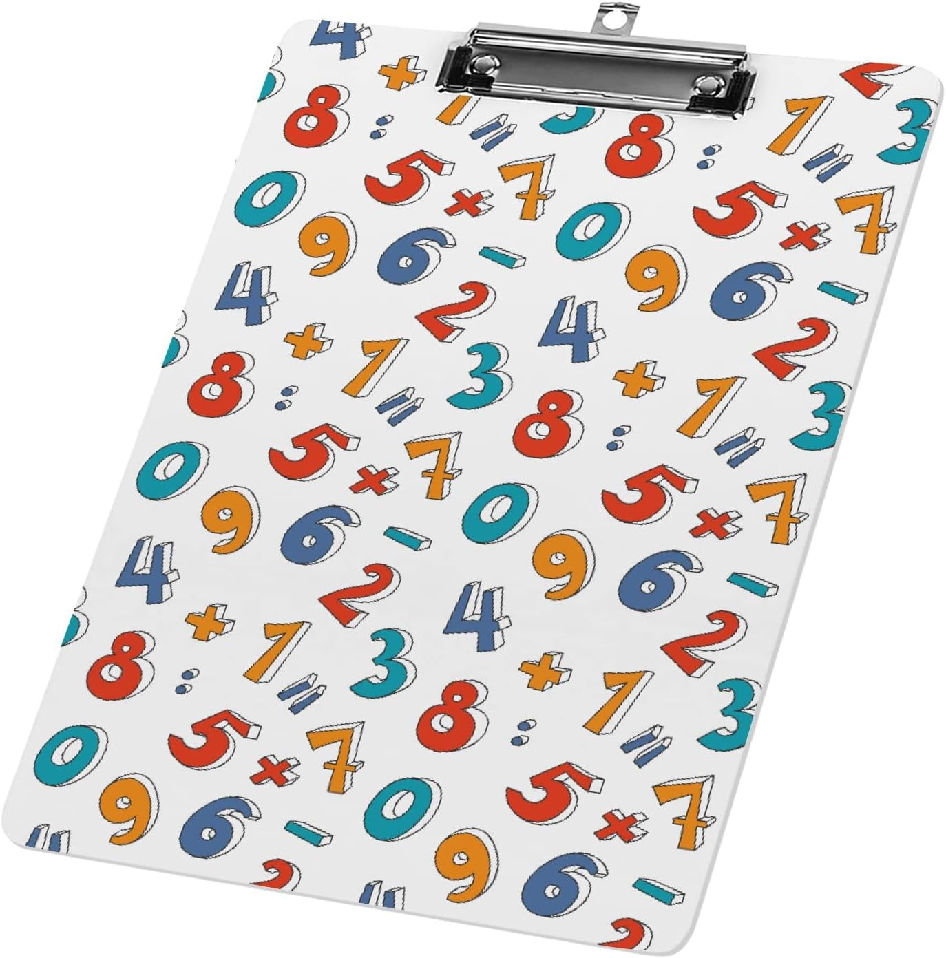 Clipboard Nursing Random Numbers Colorful Acrylic Clip Board with Low ...