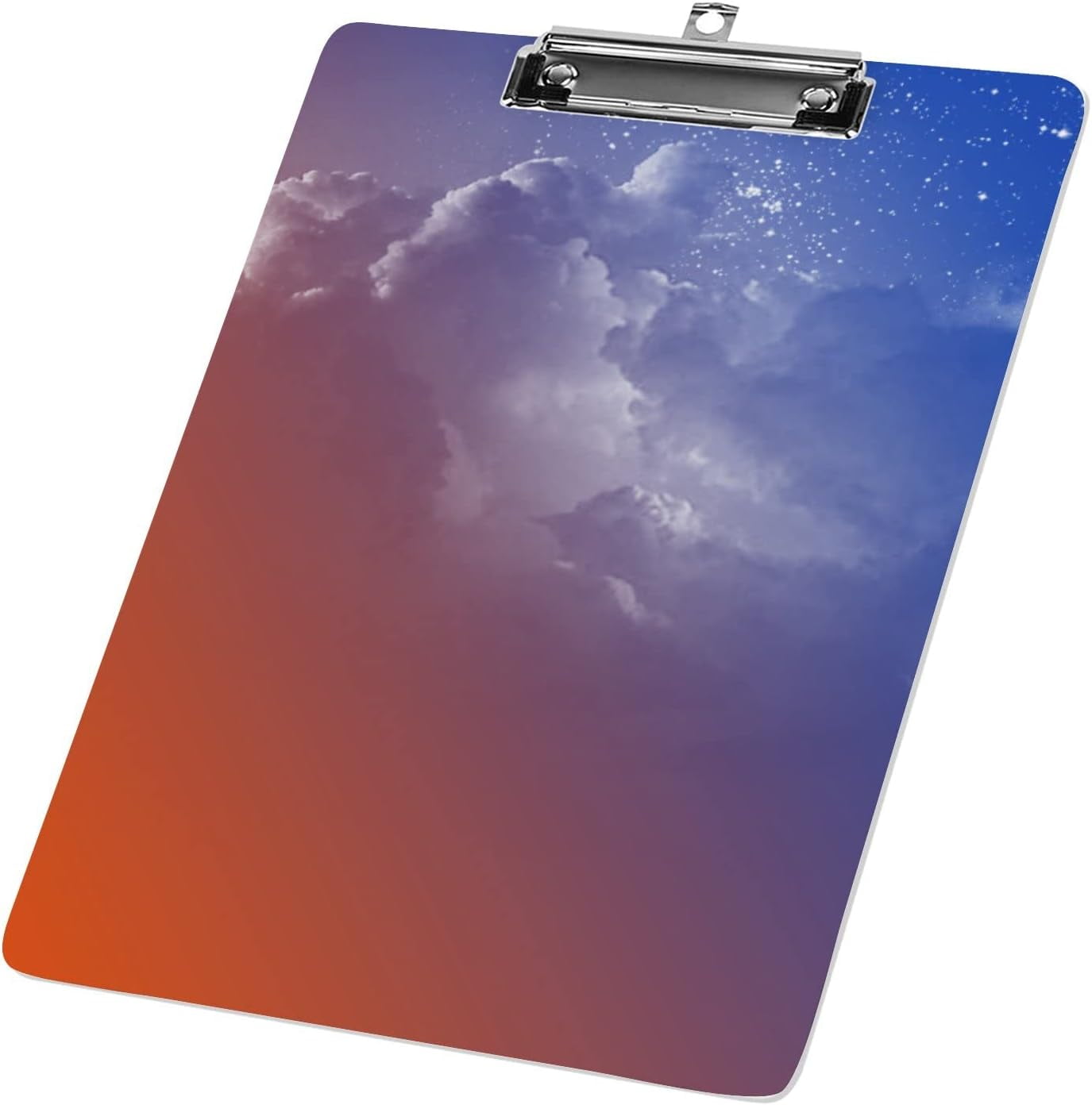Clipboard Nursing Sky with Sun and Moon Acrylic Clip Board with Low ...
