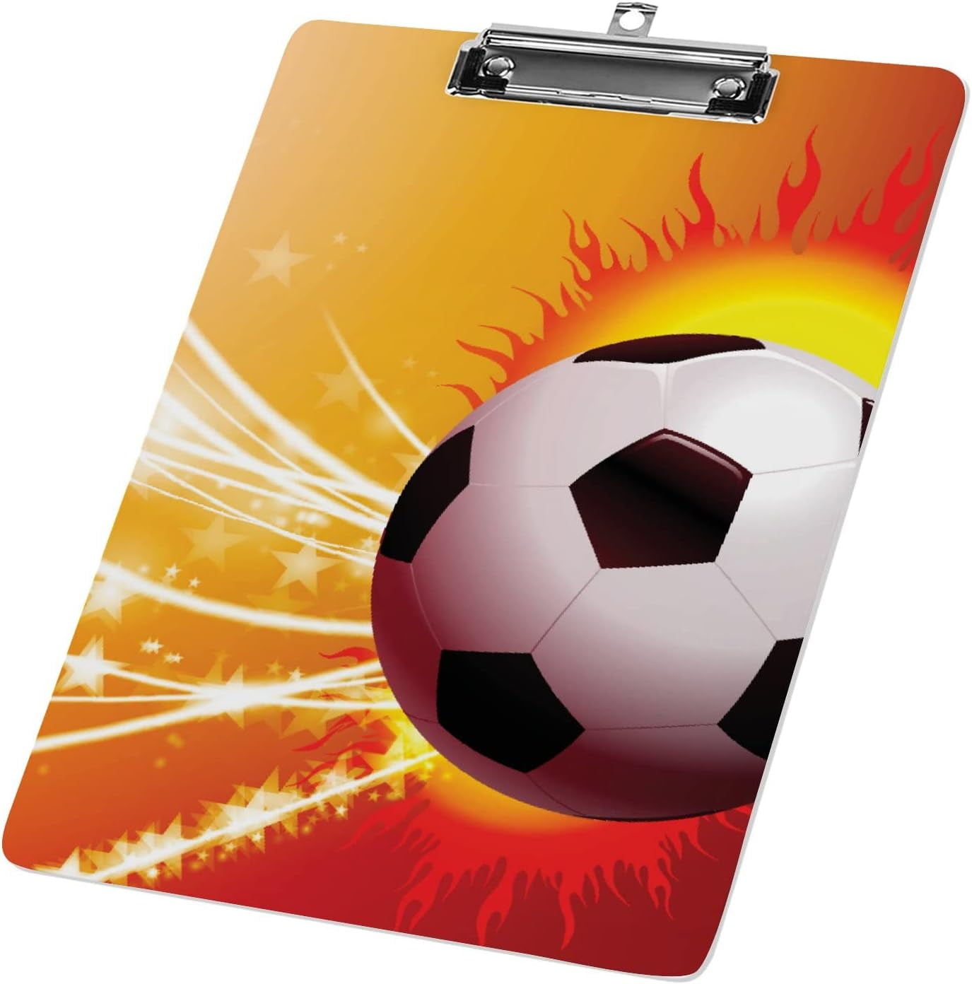 Clipboard Nursing Soccer Ball Acrylic Clip Board with Low Profile Metal ...