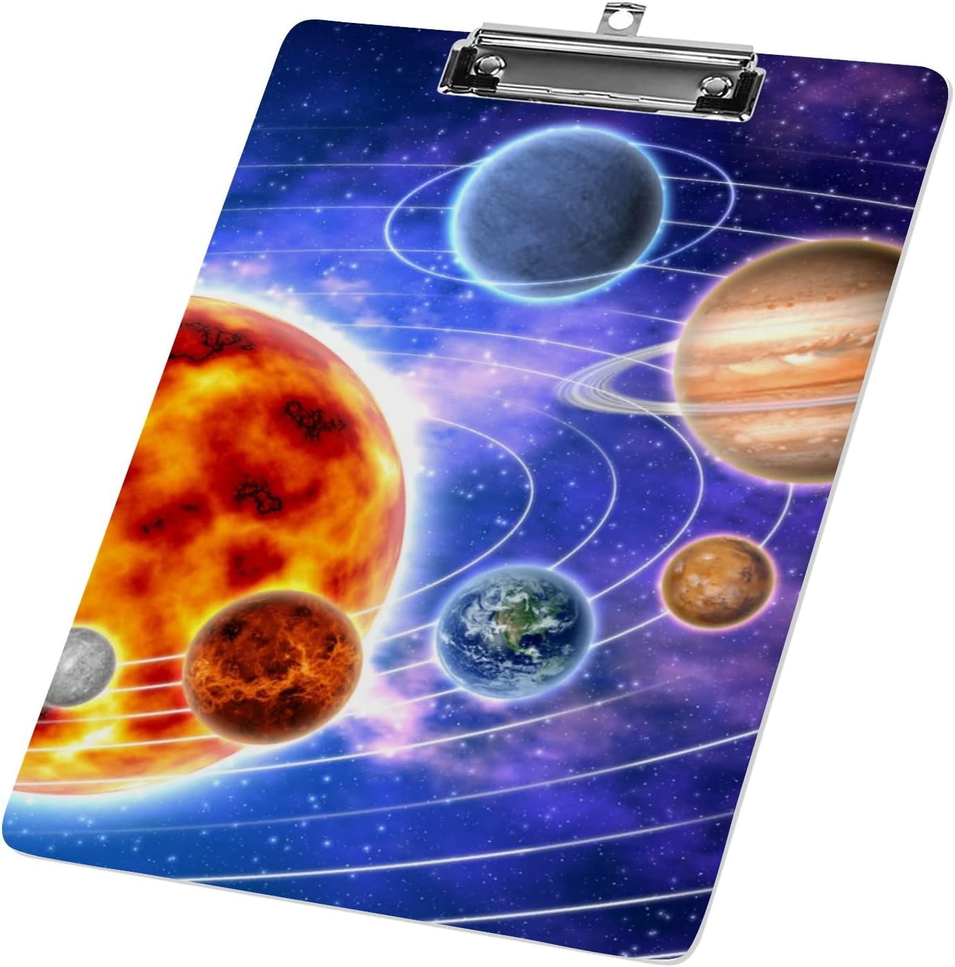 Clipboard Nursing Solar System Planets Acrylic Clip Board with Low ...