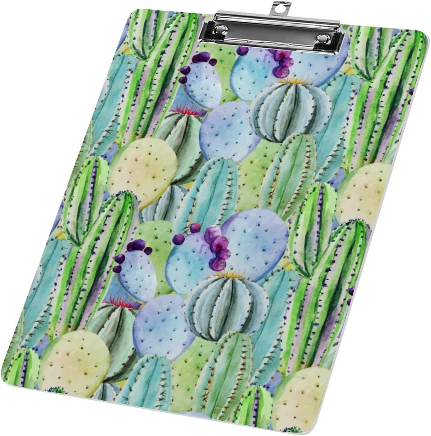 Clipboard Nursing Tropical Cactus Acrylic Clip Board with Low Profile ...