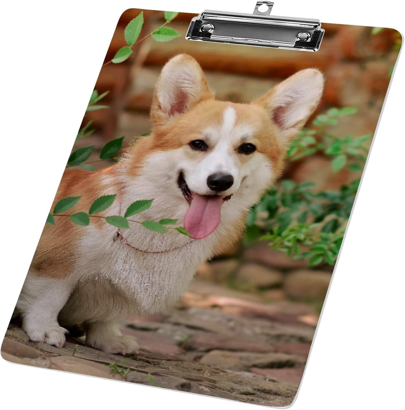 Clipboard Nursing Welsh Corgi Dog Acrylic Clip Board with Low Profile ...