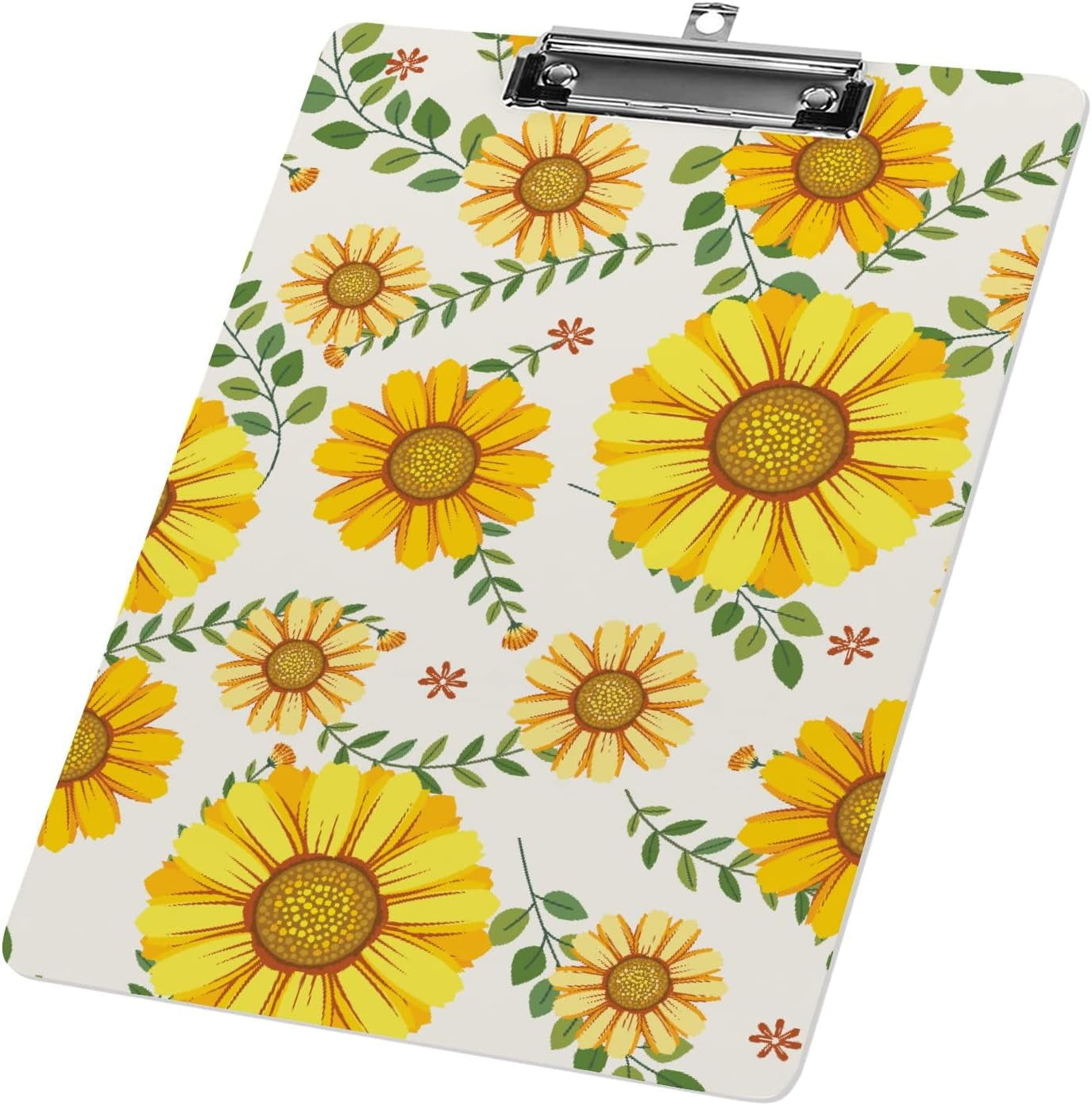 Clipboard Nursing Yellow Cosmos Flowers Acrylic Clip Board with Low ...