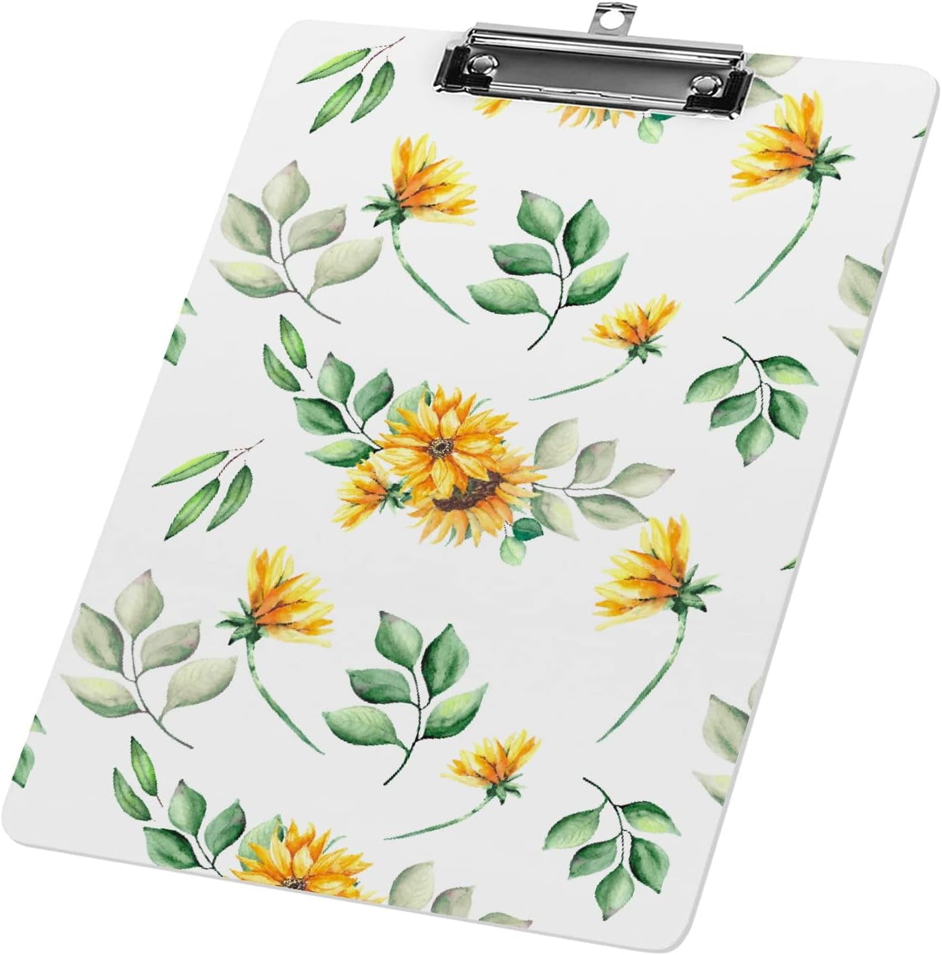 Clipboard Nursing Yellow Sunflower Flowers Acrylic Clip Board with Low ...
