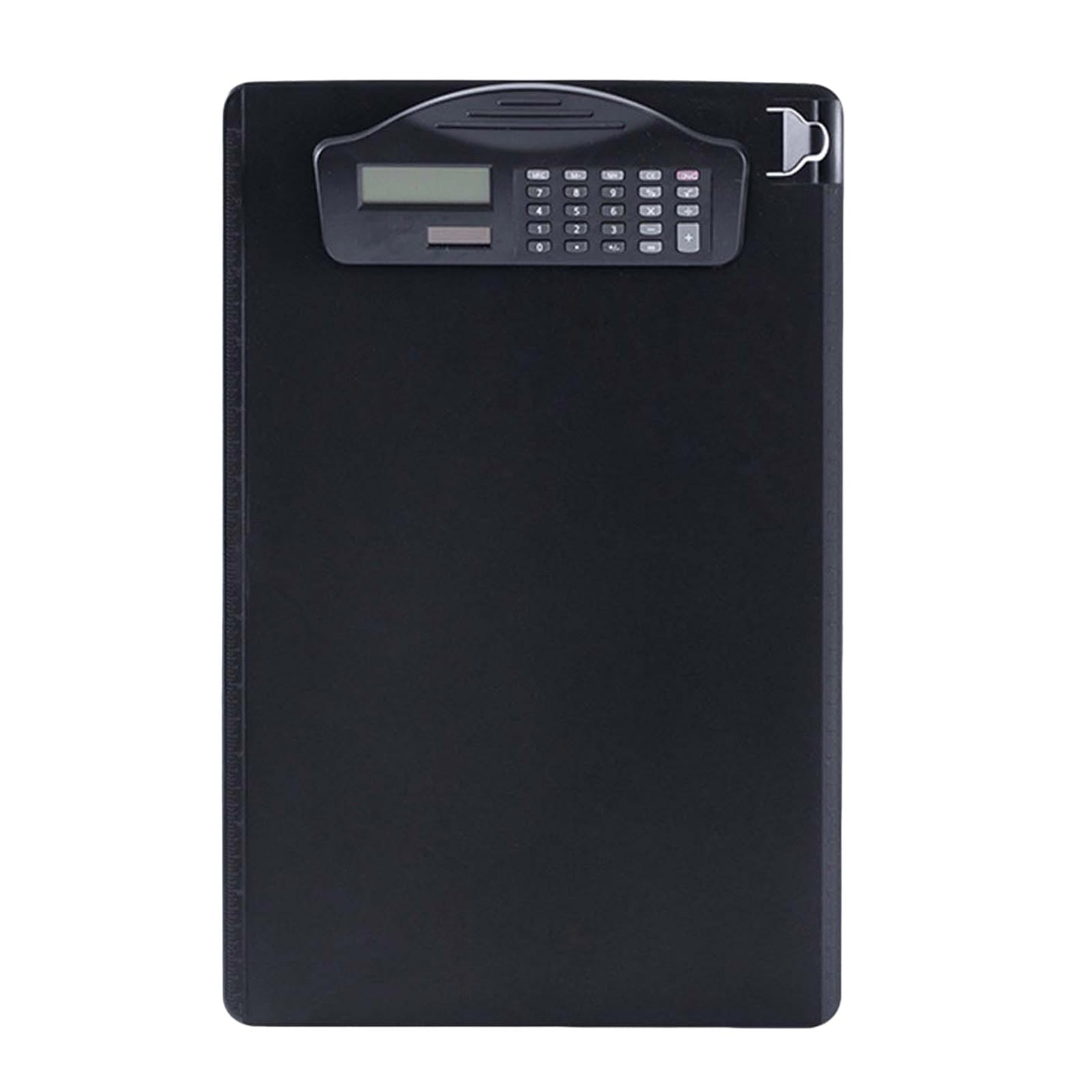 Clipboard with Pen Holder & Calculator,Plastic Clip Board with Side ...