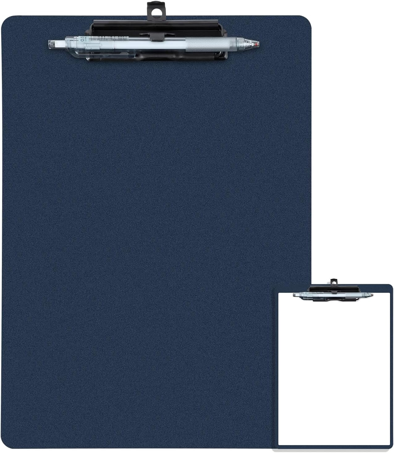 Clipboard with Pen Holder, Plastic Clipboard with Low Profile Metal ...