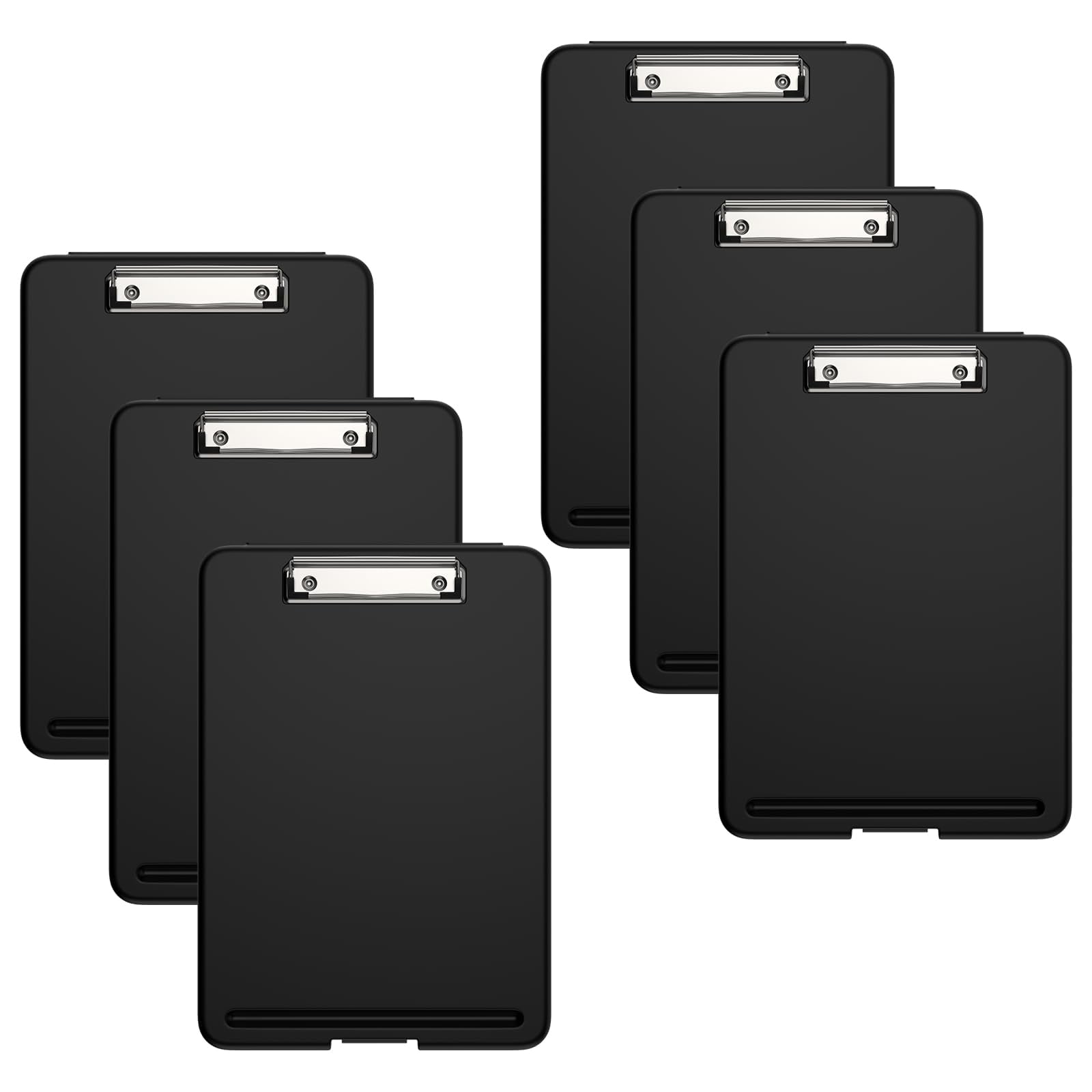 Clipboard with Storage 6 Pack, 8.5 x 11 Storage Clip Board with Low ...