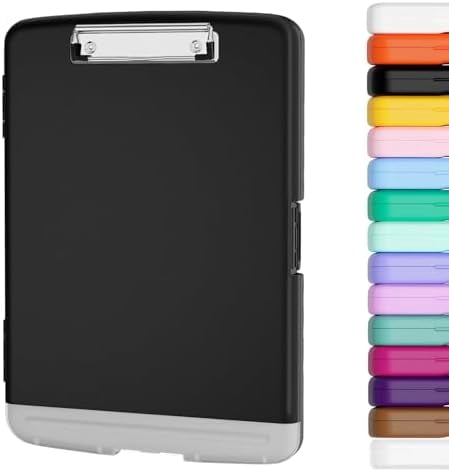 Clipboard with Storage, 8.5 x 11 Organization Box with Pen Holder and ...