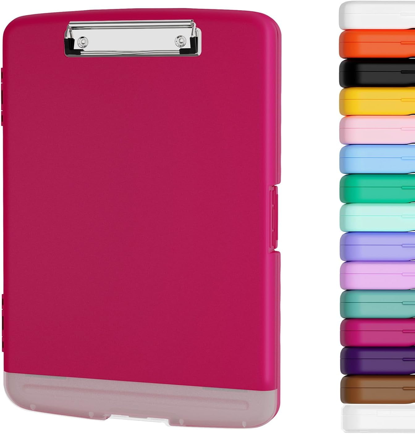 Clipboard with Storage, 8.5 x 11 Organization Box with Pen Holder and A4 Legal Paper Folder ...