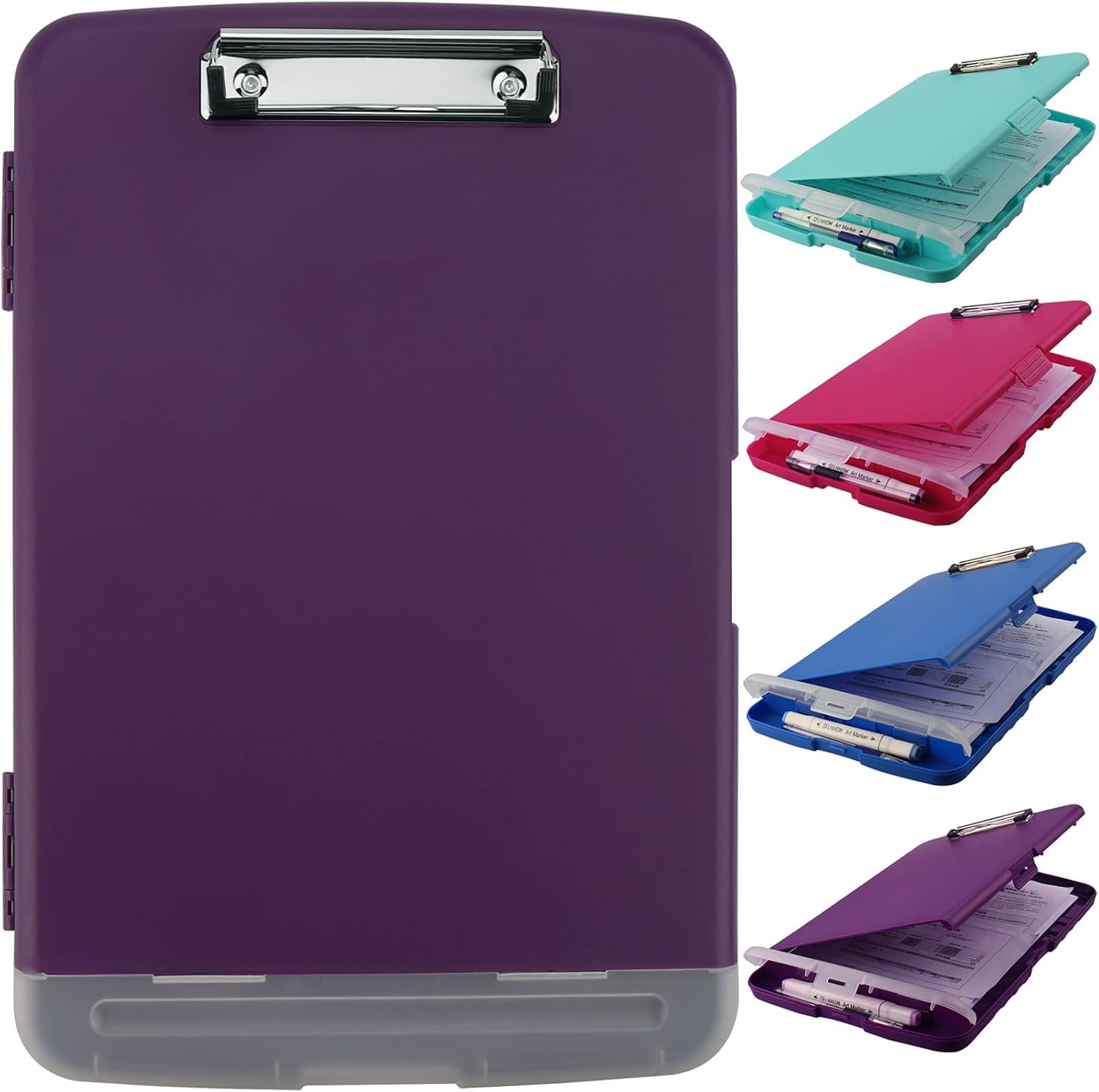 Clipboard with Storage,A4 Binder Nursing Clipboards with Pen Holder ...