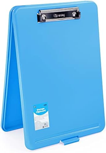 Clipboard with Storage Blue, Letter Size Storage Clipboard with ...