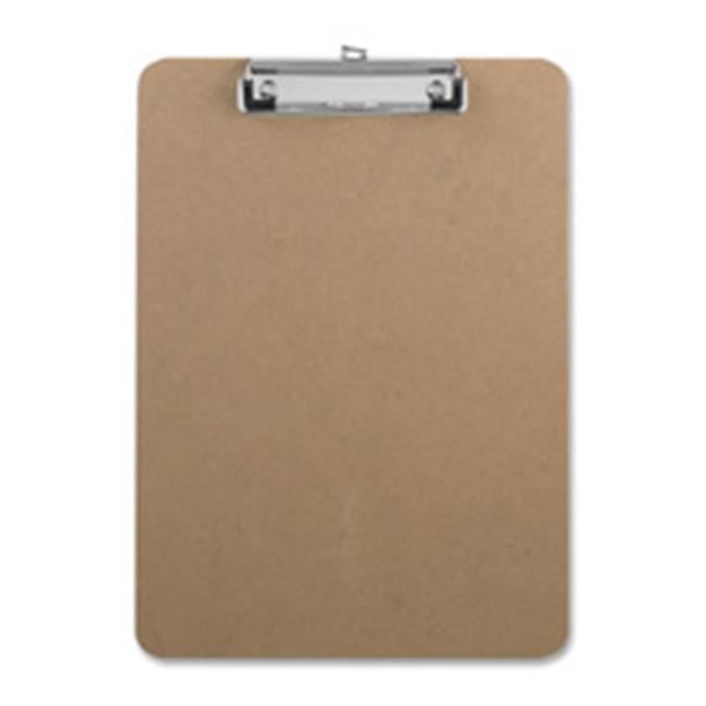 Clipboard, with Flat Clip-Rubber Grips,9 in. x 12.5 in.,Brown - Walmart.com