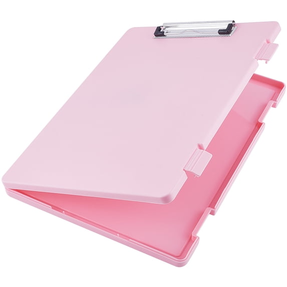 Clipboard with Storage A4 Pink Storage Folder Binder Clip Boards ...