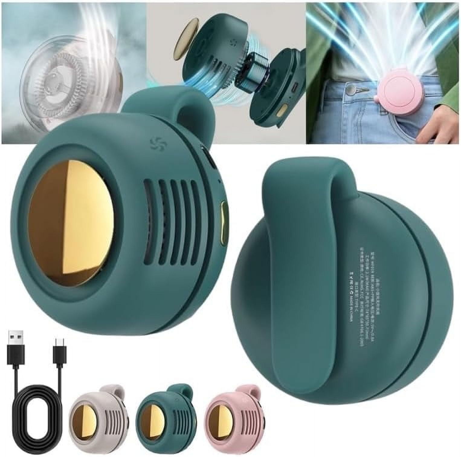 Clipcooler Fan, Loraindee Mini Fan Clip On, Portable Silent Mini ...