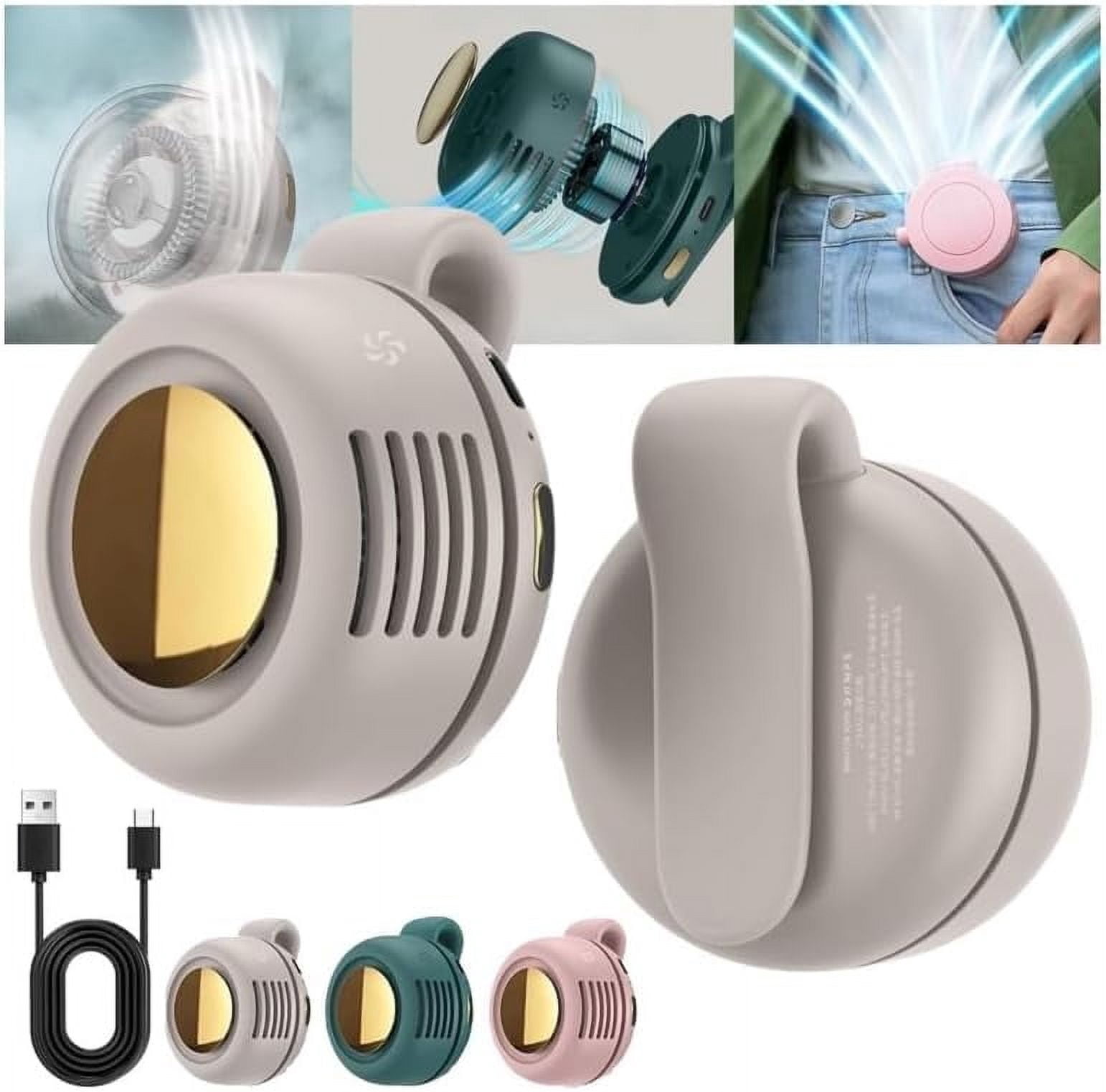 Clipcooler Fan, Loraindee Mini Fan Clip On, Portable Silent Mini ...