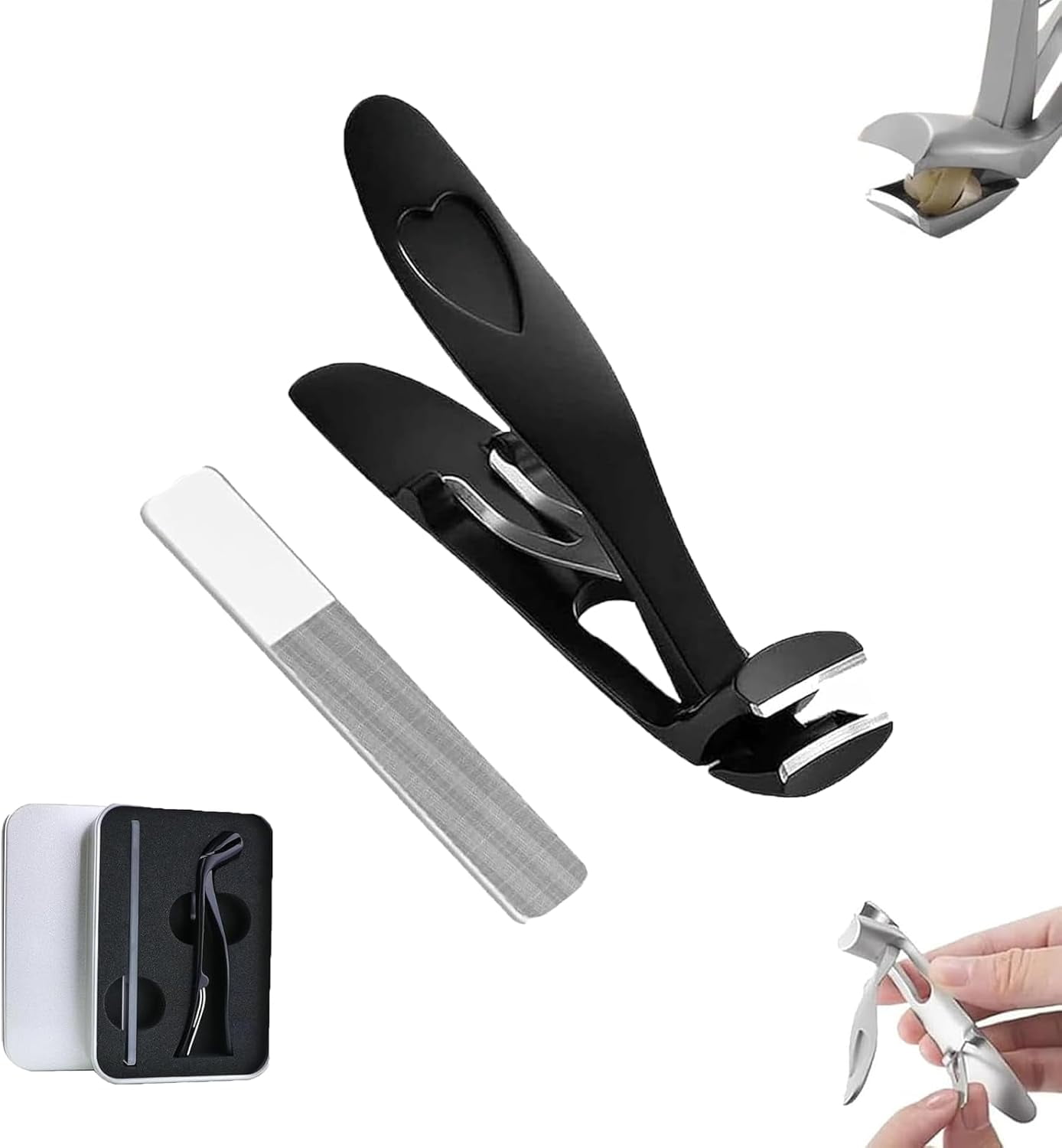 Clipdoc Max Toe Nail Clipper,Clip Doc Max Wide Jaw Anti-Splash Design ...