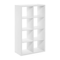Furinno Light Grey 9-Cube Open Back Decorative Storage Organizer/Office ...